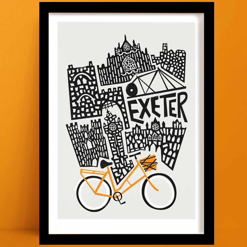 Exeter Print | Travel Art – Fox and Velvet