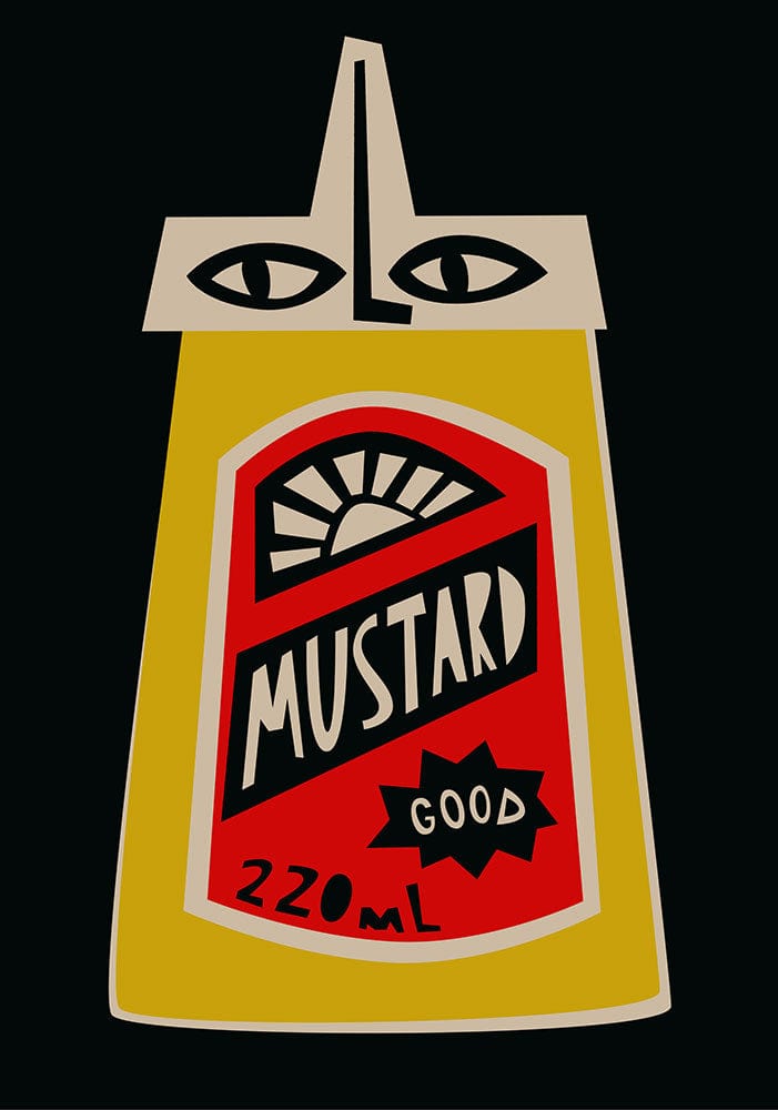 Mustard Art Print – Fox and Velvet