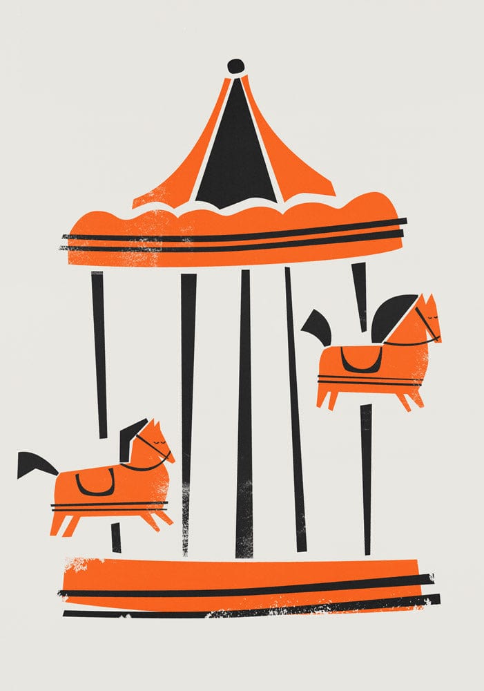 Parisian Carousel Art Print – Fox and Velvet